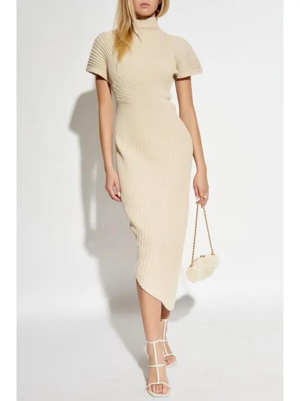 knit dress orange Raquel Knit Midi Dress main image 0