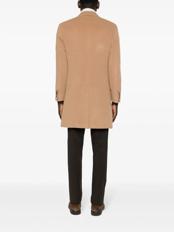 Canali Notched-lapel Camel Hair Coat