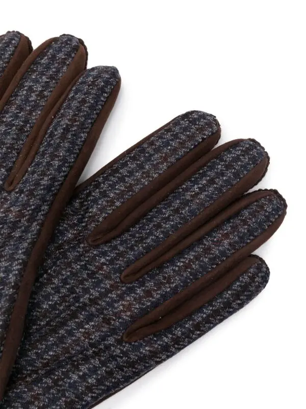 Canali Houndstooth-pattern Gloves