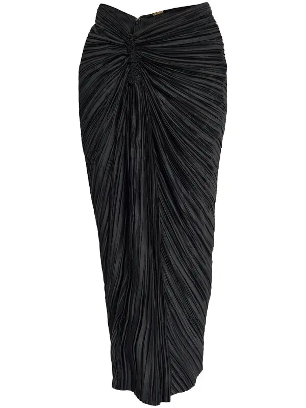 Cult Gaia Sonoma Draped Skirt - Black