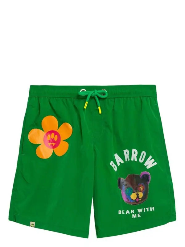 BARROW Popeline Swimming Shorts - Green