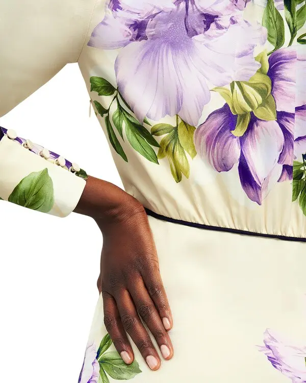 HOBBS LONDON Hidcote Floral Print Midi Dress