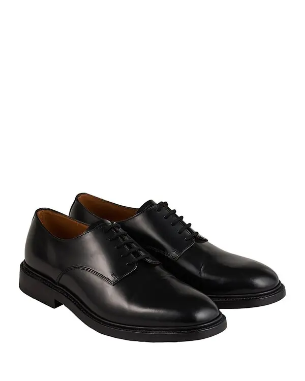 Sandro Patent Leather Derby Shoes - Black