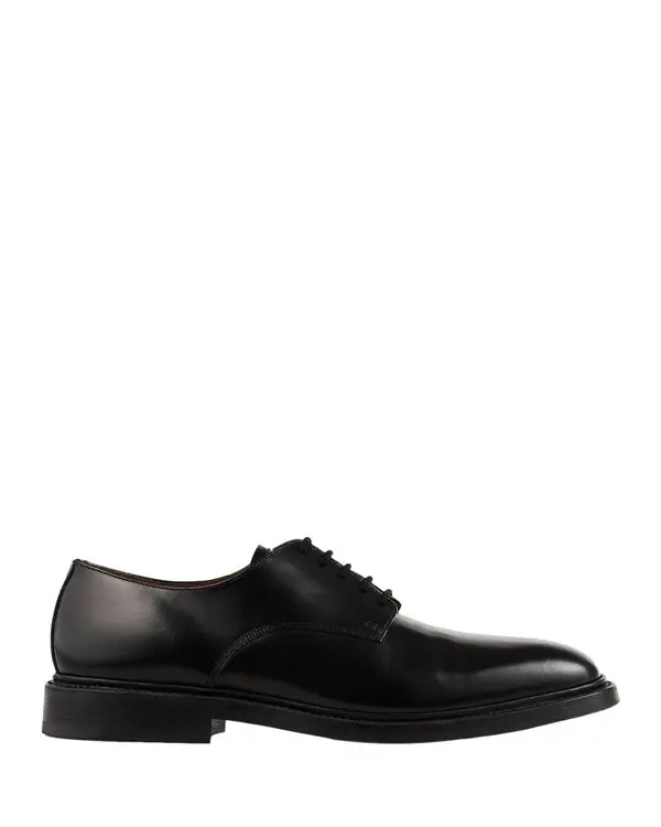 Sandro Patent Leather Derby Shoes - Black