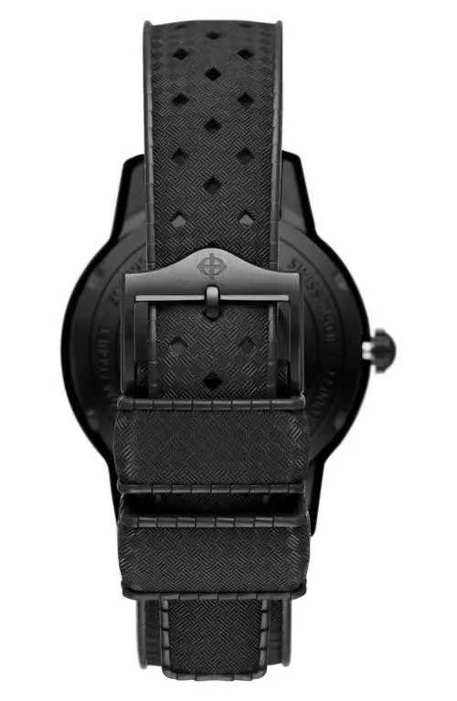 ZODIAC Ceramic Compression Diver Automatic Strap Watch