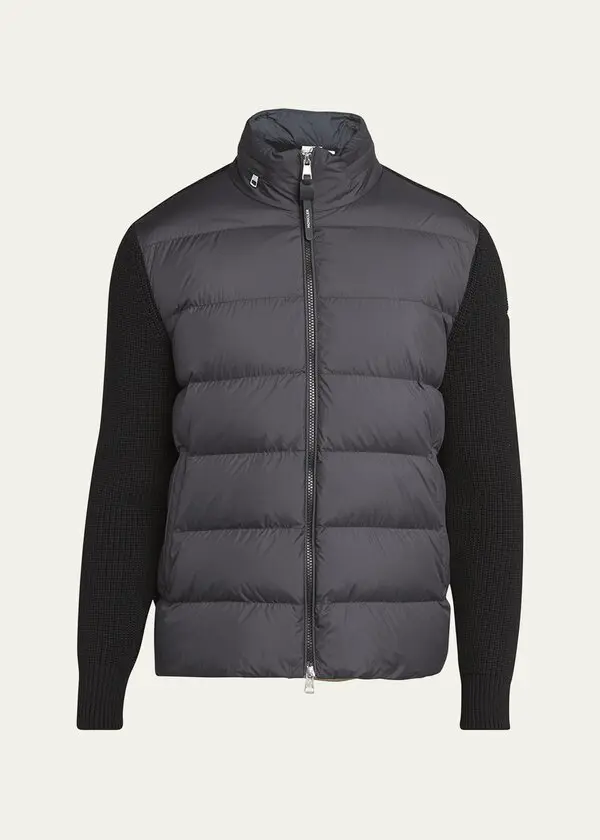 Moncler Wool Knit Padded Jacket