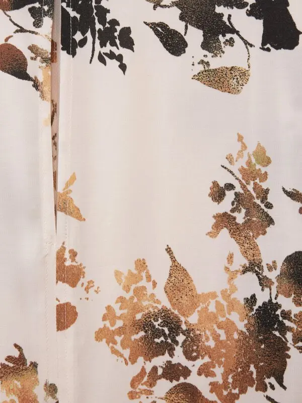 REISS Chrissy Floral Print Midi Dress
