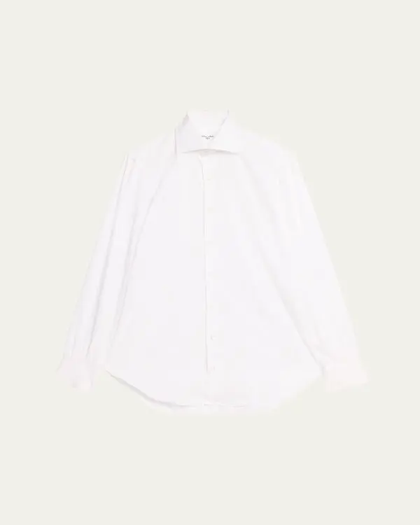 Cesare Attolini Solid Cotton Sport Shirt