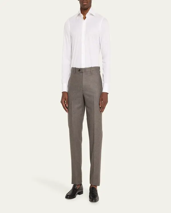 Cesare Attolini Solid Cotton Sport Shirt