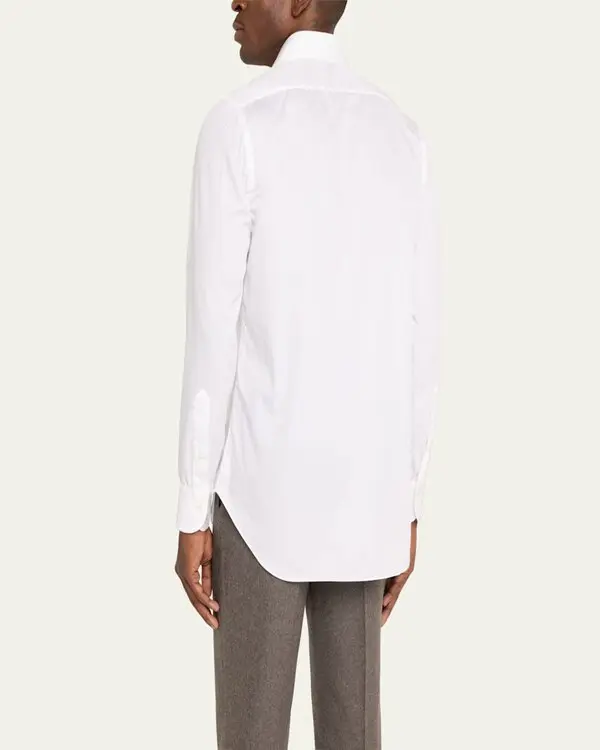 Cesare Attolini Solid Cotton Sport Shirt