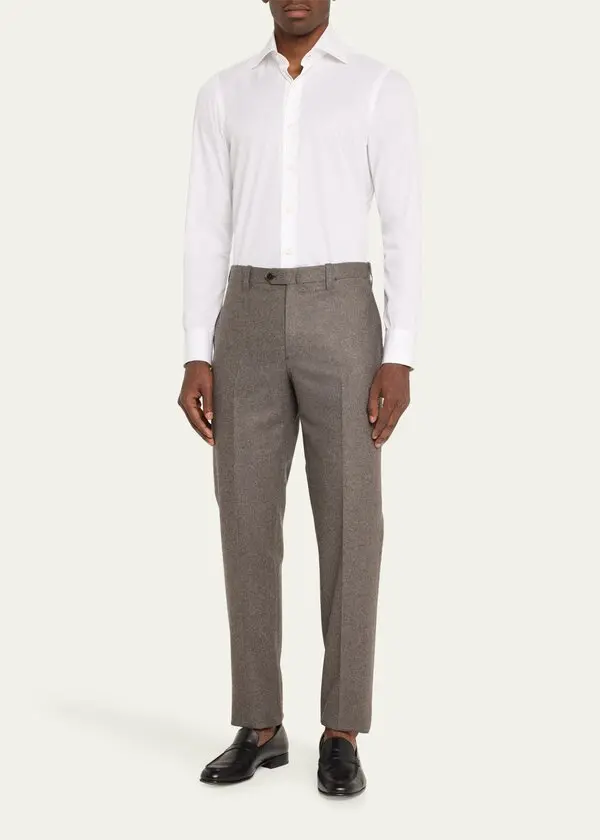 Cesare Attolini Solid Cotton Sport Shirt