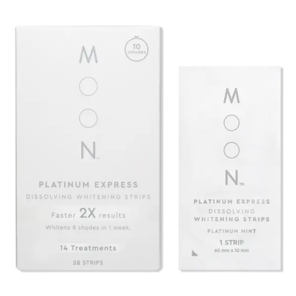 MOON Platinum Dissolving Teeth Whitening Strips - One-color