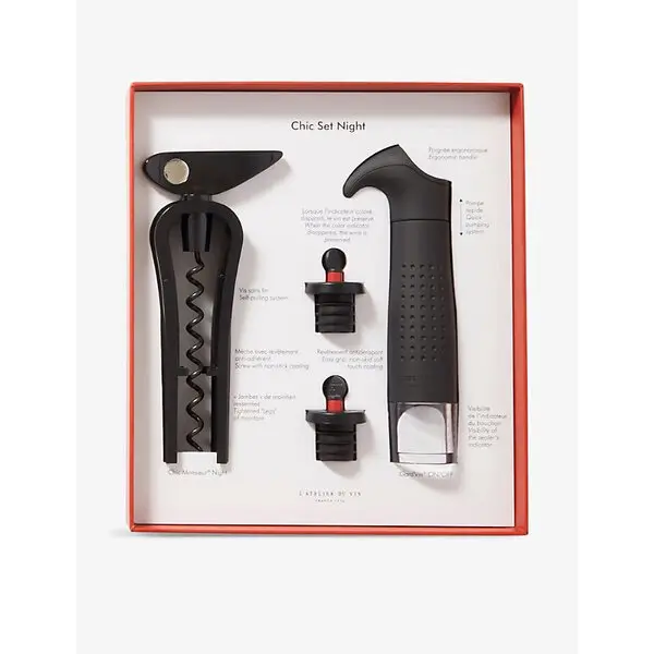 L'ATELIER DU VIN Chic Monsieur Bottle Opener Set - One-color