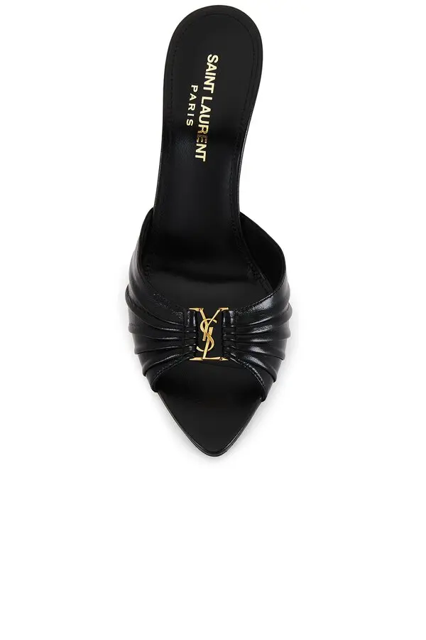Saint Laurent Babylone Mule Sandal - Nero