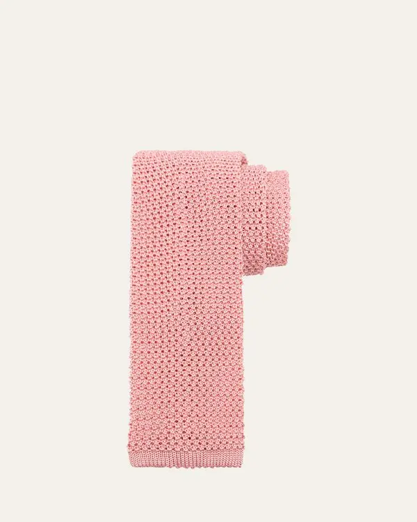 Charvet Silk Knit Tie - Pink