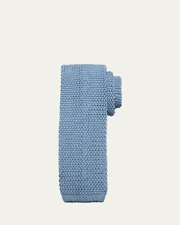 Charvet Silk Knit Tie - Sky