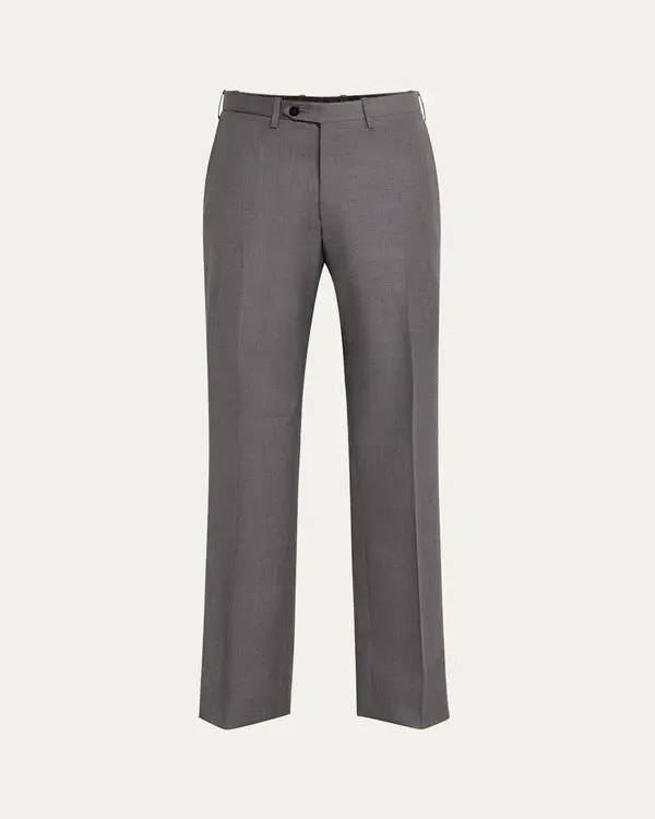 Kiton 15 Micron Wool Trousers - Gray