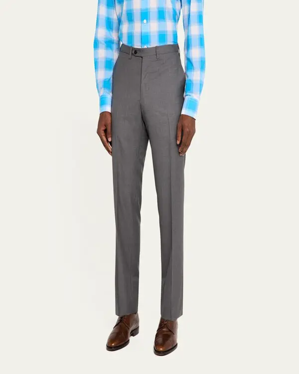 Kiton 15 Micron Wool Trousers - Gray