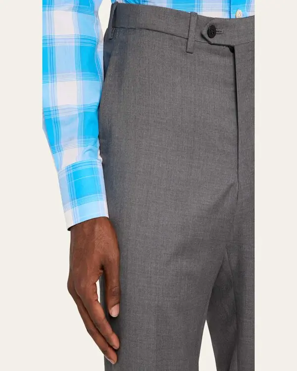 Kiton 15 Micron Wool Trousers - Gray