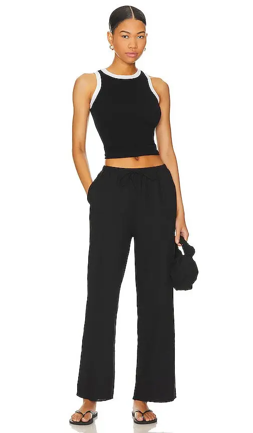 SNDYS. Linen Relaxed Fit Pants