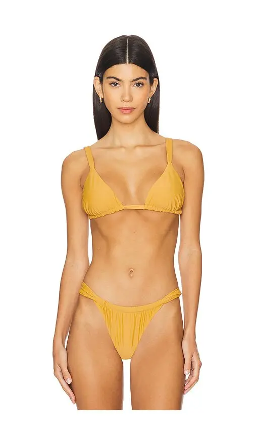 Faithfull The Brand Mary Bikini Top - Terracotta