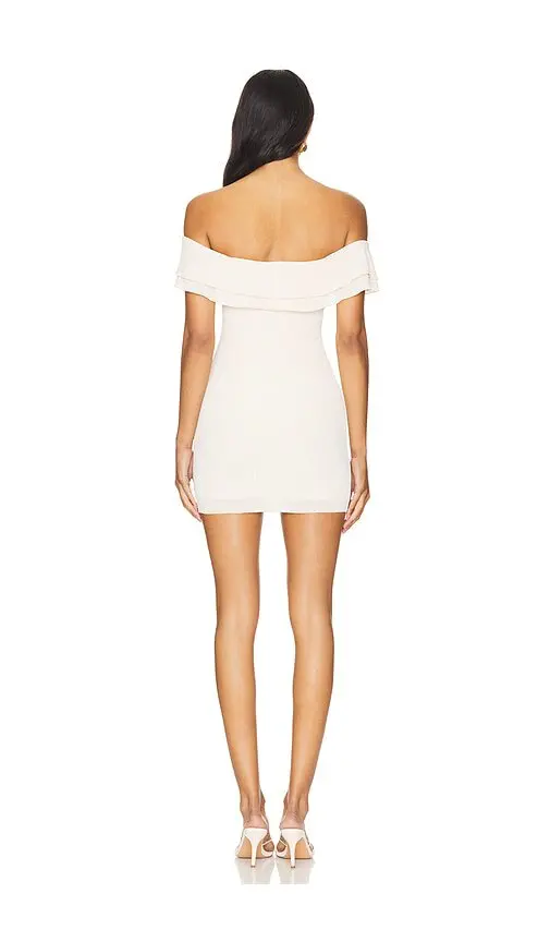 MORE TO COME Graciela Off Shoulder Dress - Cream