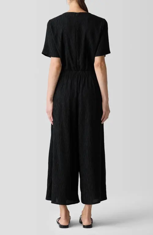 Eileen Fisher Crinkle Wide Leg Jumpsuit