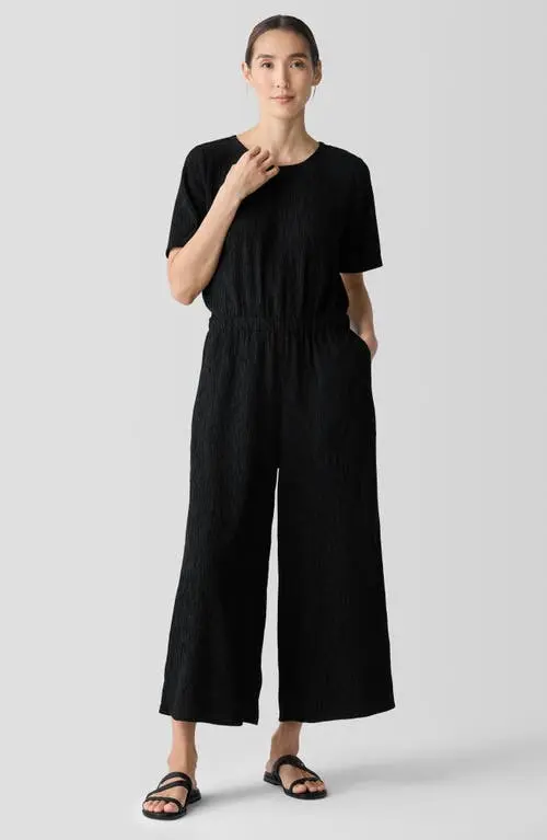 Eileen Fisher Crinkle Wide Leg Jumpsuit