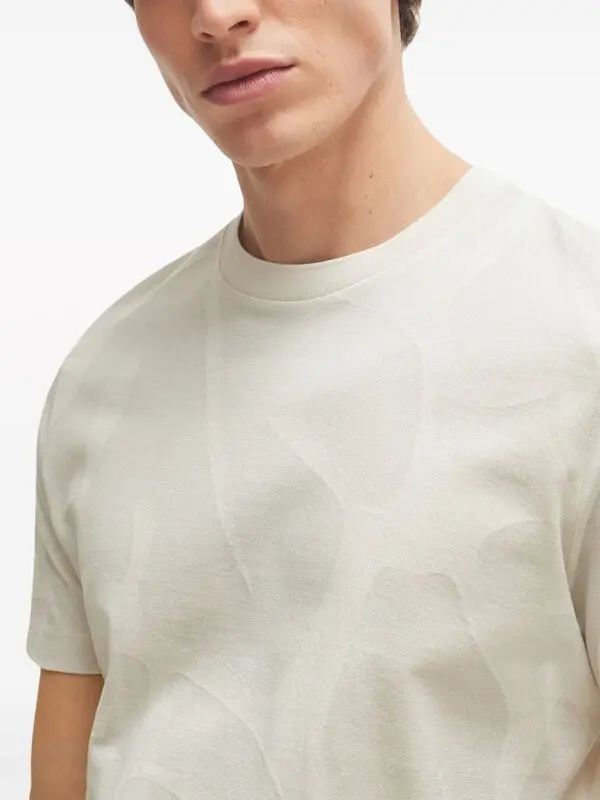 BOSS Cotton Jacquard T-shirt