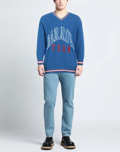 BARROW Jacquard-knit Sweater - Azure