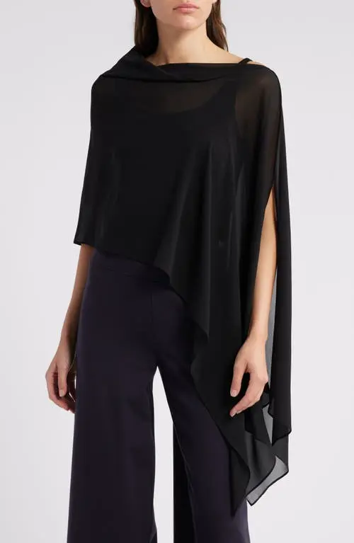 Eileen Fisher Asymmetric Sheer Silk Wrap