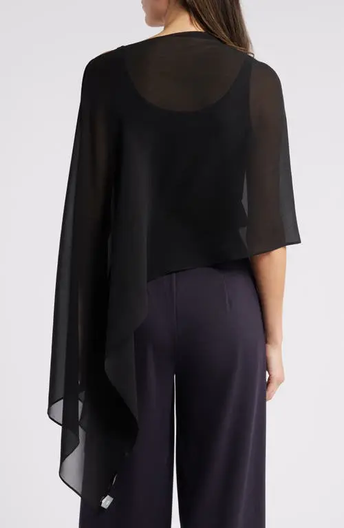 Eileen Fisher Asymmetric Sheer Silk Wrap
