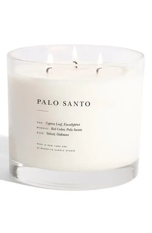 BROOKLYN CANDLE STUDIO Palo Santo Xl 3-wick Candle - White