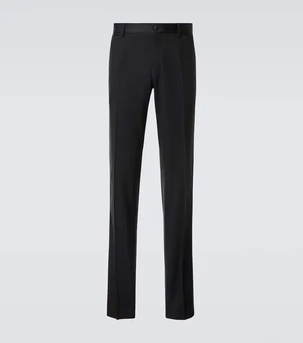 Dolce & Gabbana Wool And Silk-blend Tuxedo Pants