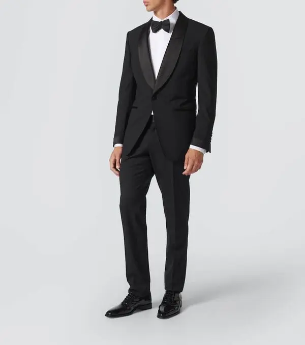 Dolce & Gabbana Wool And Silk-blend Tuxedo Pants
