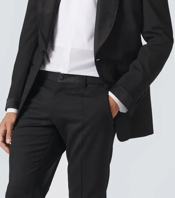 Dolce & Gabbana Wool And Silk-blend Tuxedo Pants