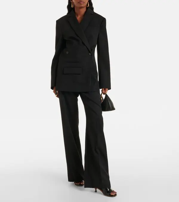 Jacquemus Les Doubles Patent Leather Mules - Black