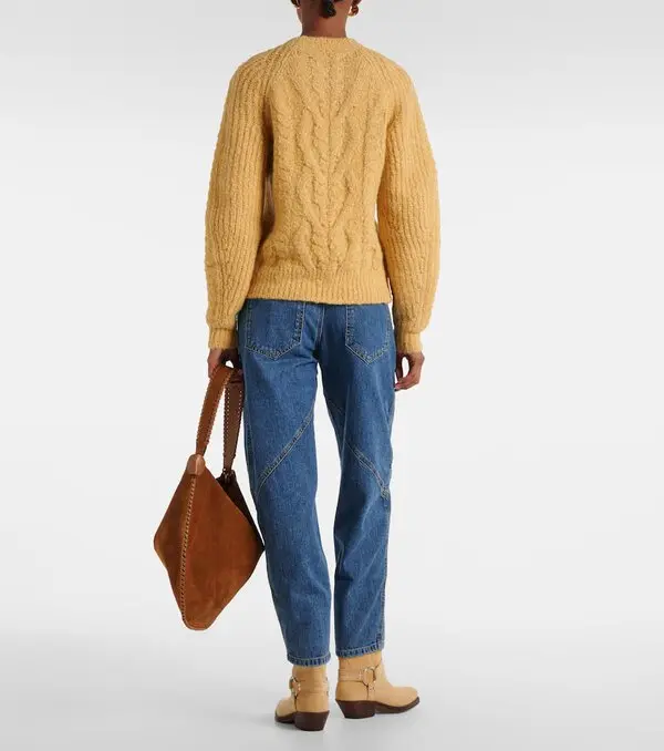 Isabel Marant Kallie Cable-knit Sweater