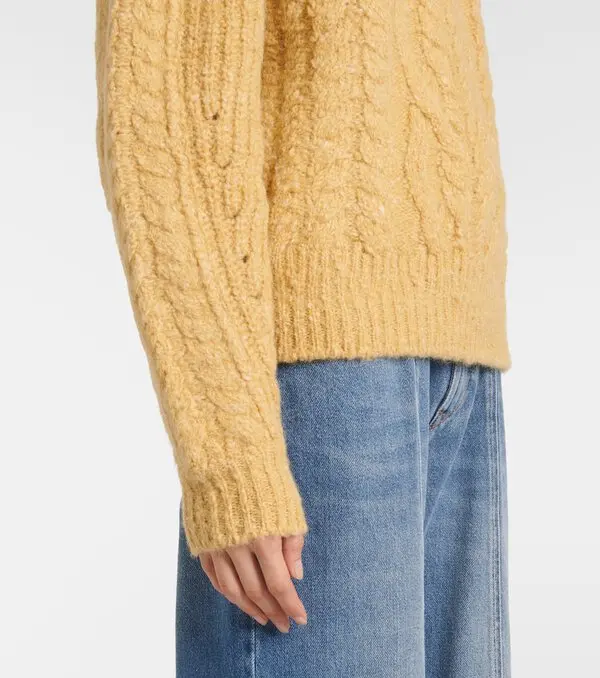 Isabel Marant Kallie Cable-knit Sweater