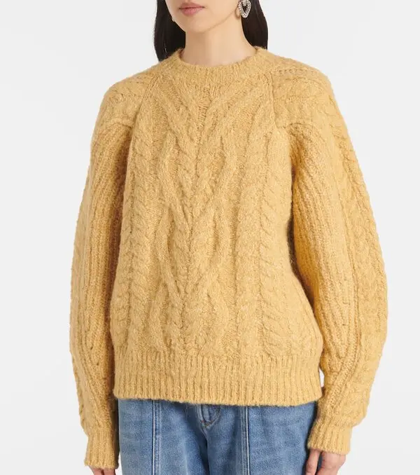 Isabel Marant Kallie Cable-knit Sweater
