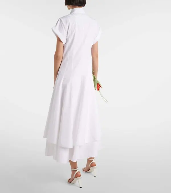 loewe cotton blend poplin dress LOEWE - Shirt Dress In Cotton Blend for Woman - 38