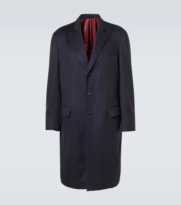 Rubinacci Single-breasted Cashmere Overcoat