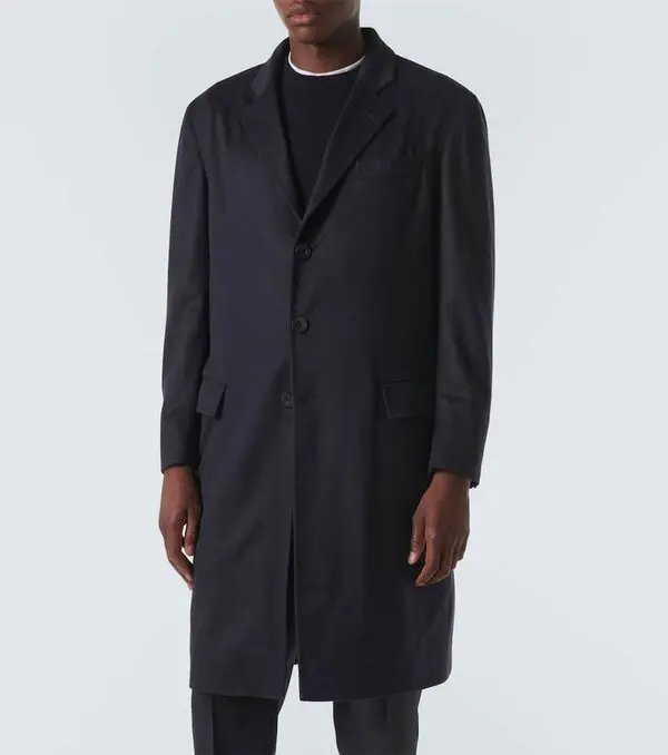 Rubinacci Single-breasted Cashmere Overcoat