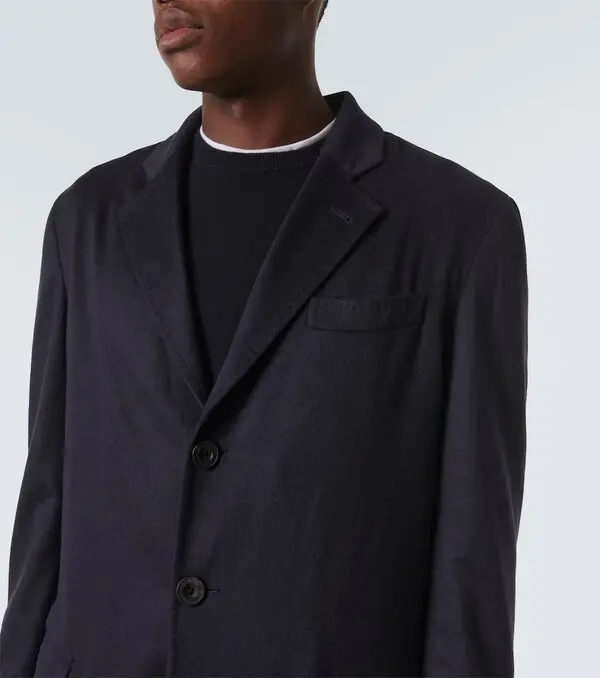 Rubinacci Single-breasted Cashmere Overcoat