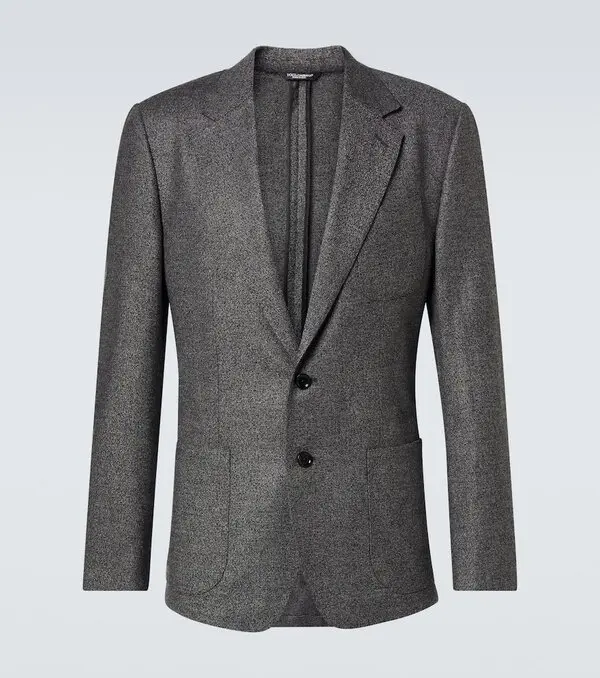 Dolce & Gabbana Wool-blend Suit Jacket - Grey