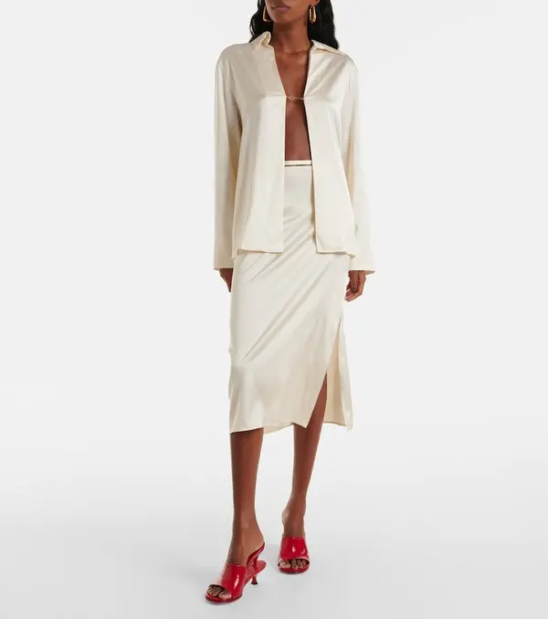 Jacquemus Les Doubles Leather Mules - Red