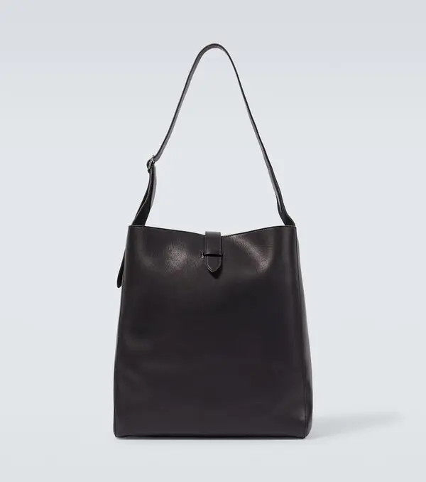 THE ROW Blake Leather Tote - Black