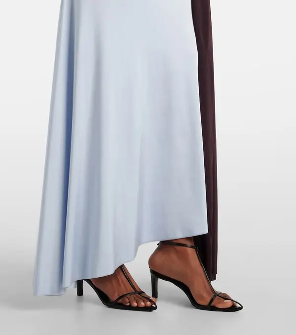Victoria Beckham Cutout Jersey Midi Dress - Black