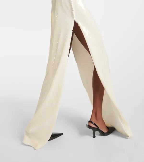 Magda Butrym Sequined Gown - Neutrals