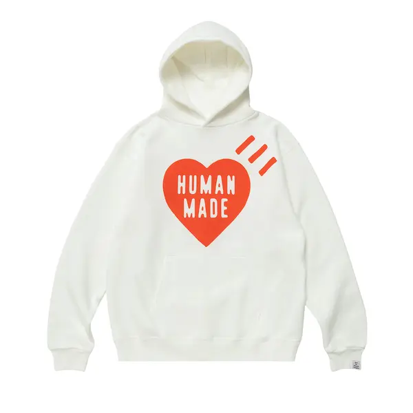 HUMAN MADE Heart Logo Hoodie - White